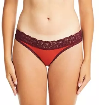 Esteez Cotton Stretch Bikini Panties - Lace Trim - 6-pack