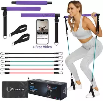 Goocrun Portable Pilates Bar Kit