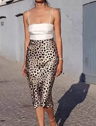 Soowalaoo Gerri altuko Leopard Midi Gona